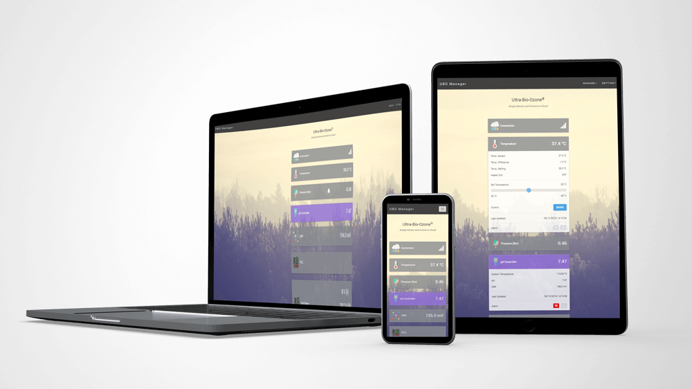 Intelligent remote control by UBO App - Ultra-Bio-Ozone®